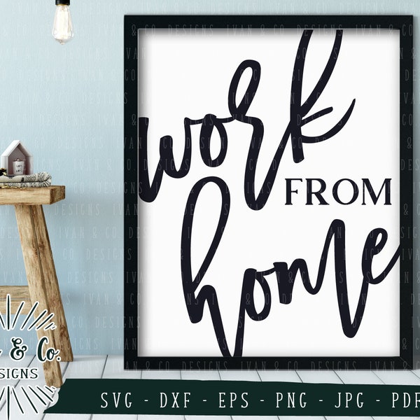 Work From Home Svg - Etsy