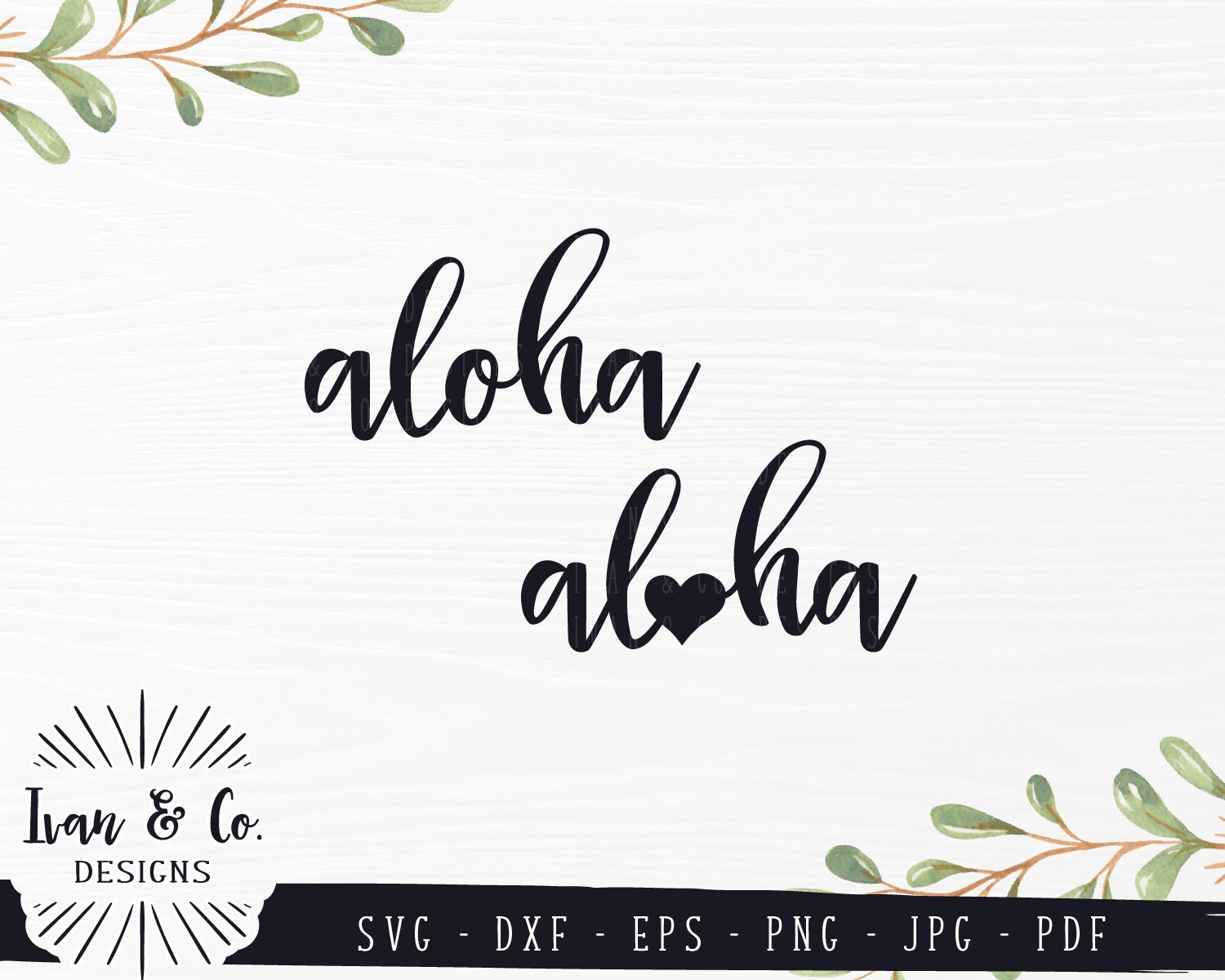 SVG Files Aloha Svg Heart Svg Party Svg Clip Art Vector - Etsy