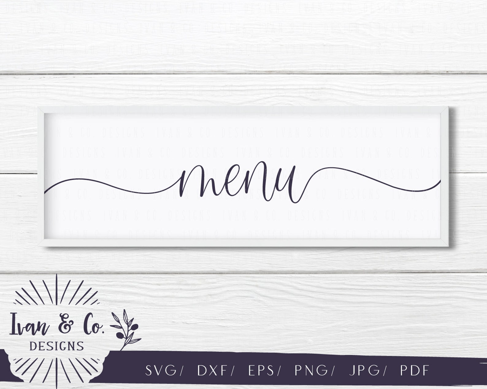 SVG Files Menu Svg Wedding Menu Svg Cricut Silhouette | Etsy