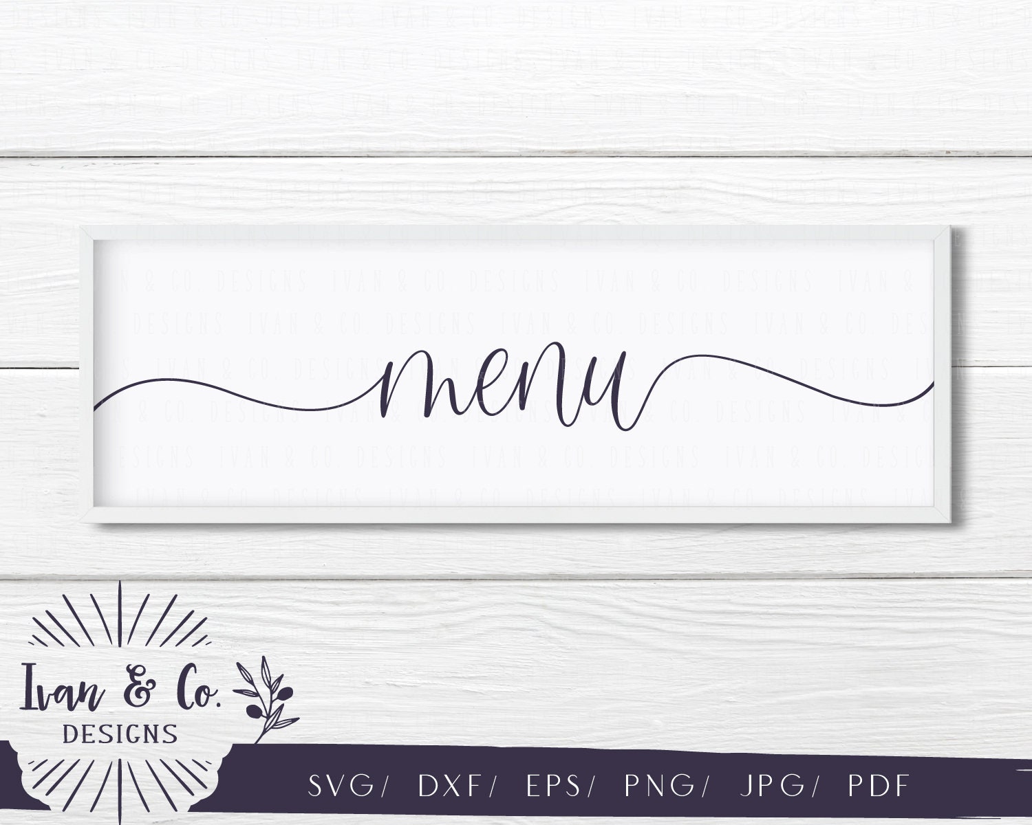 SVG Files Menu Svg Wedding Menu Svg Cricut Silhouette | Etsy