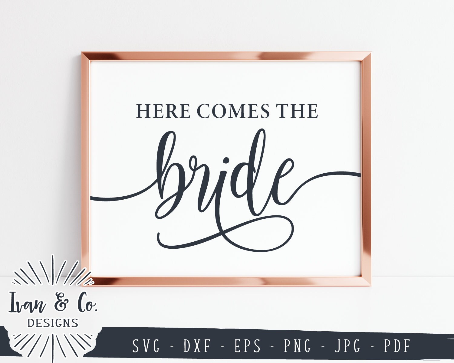 SVG Files Here Comes the Bride Svg Wedding Svg Wedding Sign - Etsy