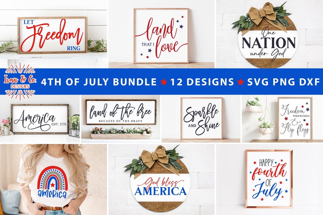 4th of July Bundle SVG & Sublimation, Patriotic Svg, America Svg ...
