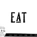 SVG Files, Eat Svg, Eat Sign Svg, Kitchen Sign Svg, Dining Room, Cricut ...