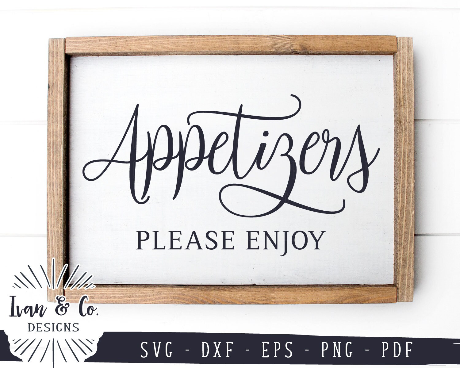 SVG Files Appetizers Please Enjoy Svg Restaurant Svg Home | Etsy