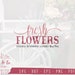 Fresh Flowers SVG Files Spring Svg Farmhouse Svg Market - Etsy