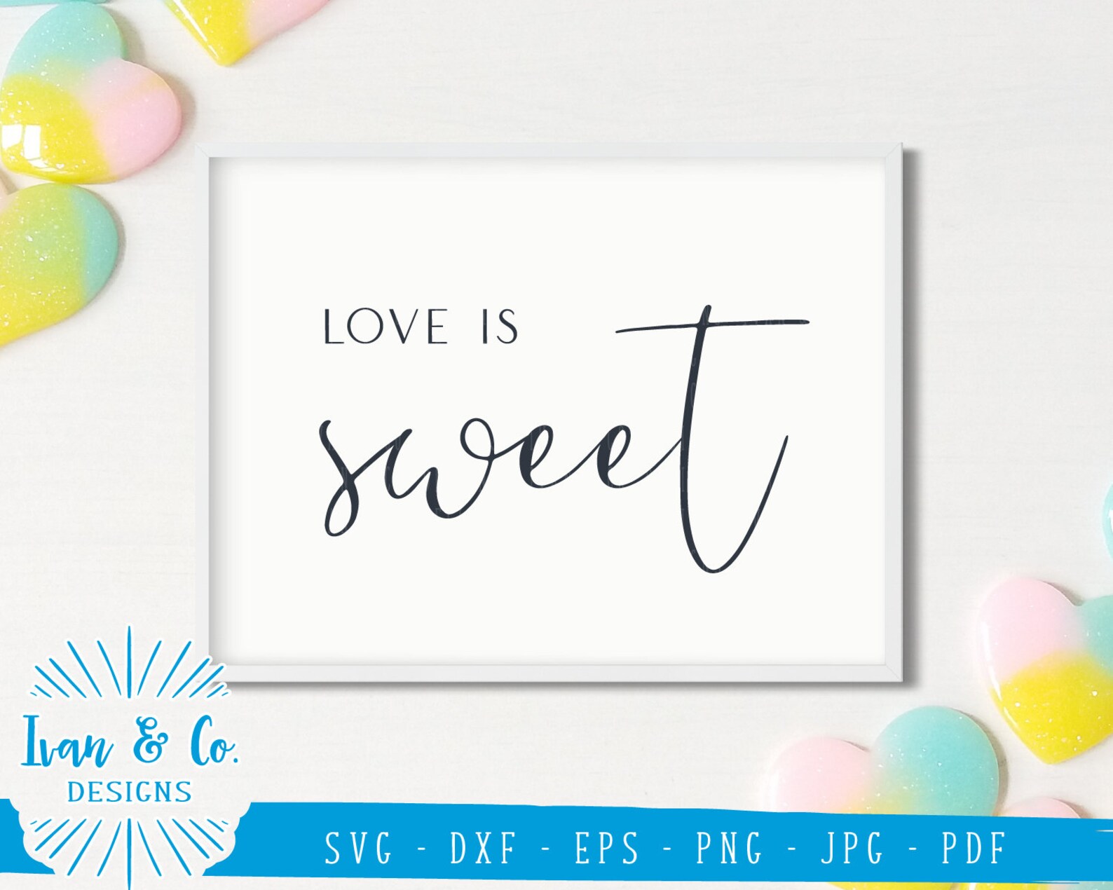 SVG Files Love is Sweet Svg Wedding Svg Clip Art Vector - Etsy