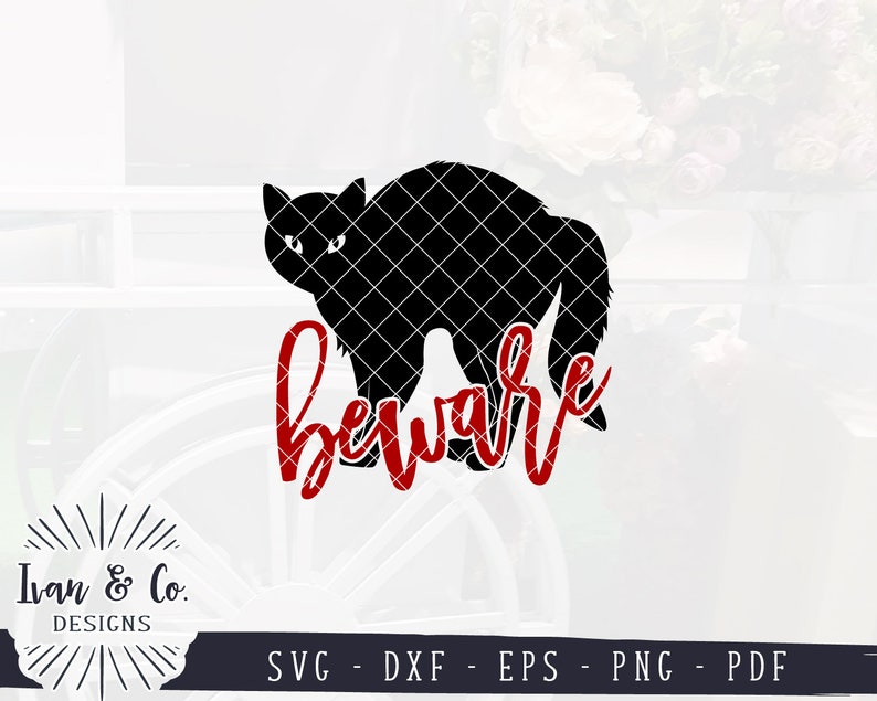 SVG Files Beware Svg Beware of the Cat Svg Halloween Svg - Etsy