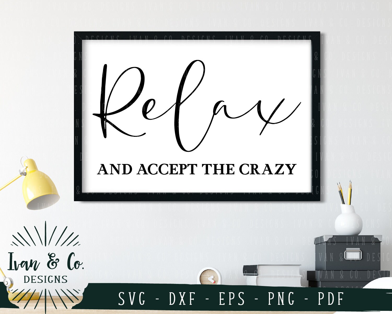 SVG Files Relax and Accept the Crazy Svg Relax SVG Crazy | Etsy