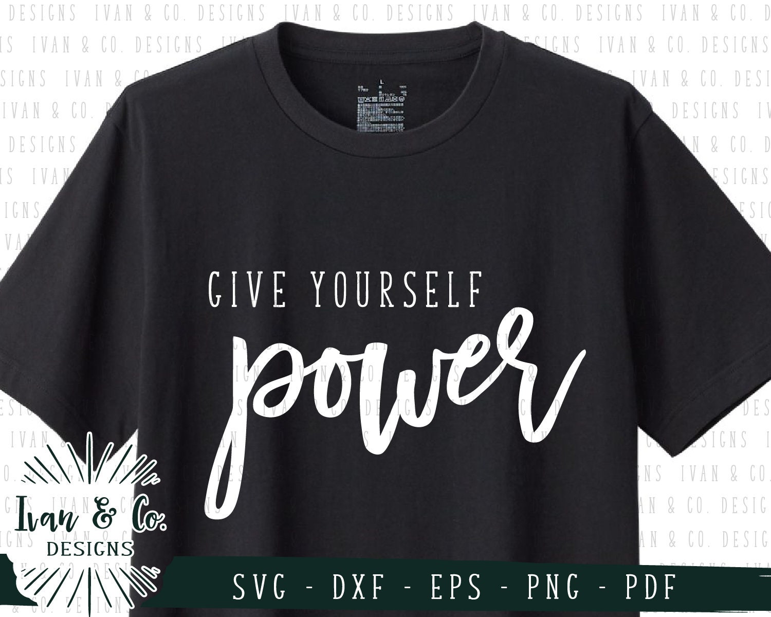 SVG Files Give Yourself Power Svg Cheer Svg Fight Svg | Etsy