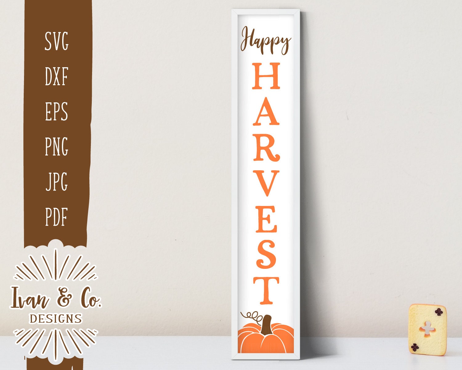 SVG Files Happy Harvest Svg Fall Svg Autumn Svg Front - Etsy