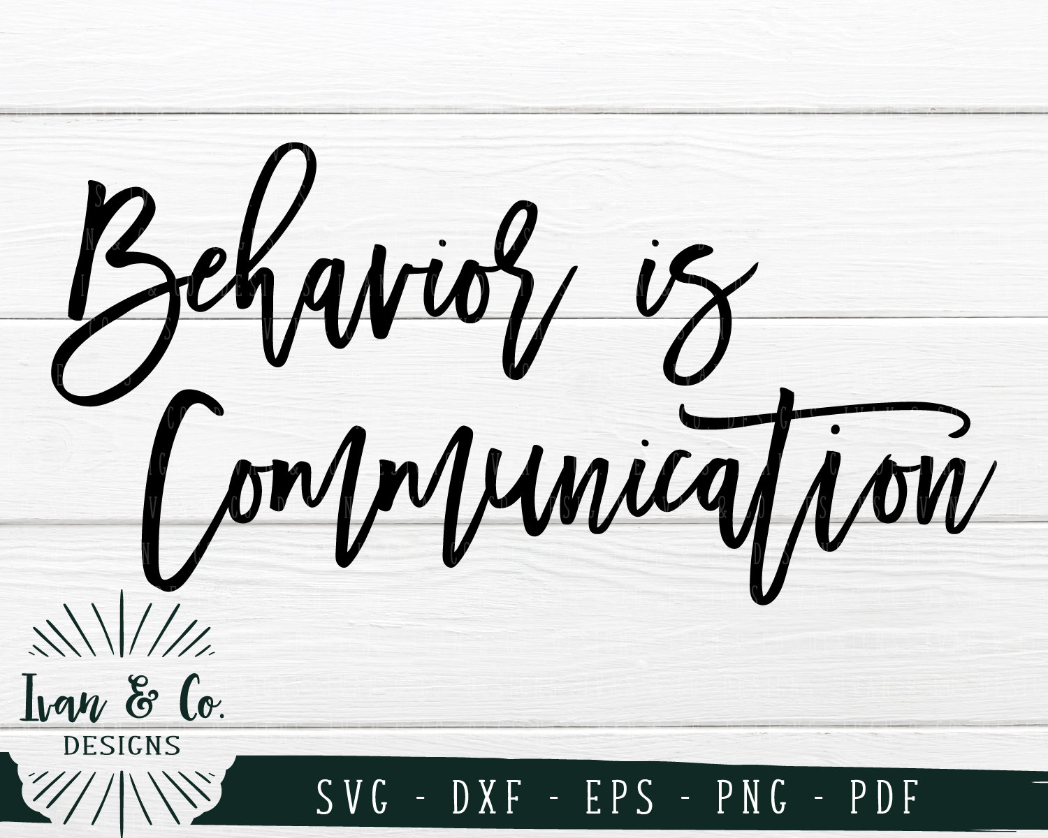 SVG Files Behavior is Communication Svg Behavior Therapist - Etsy