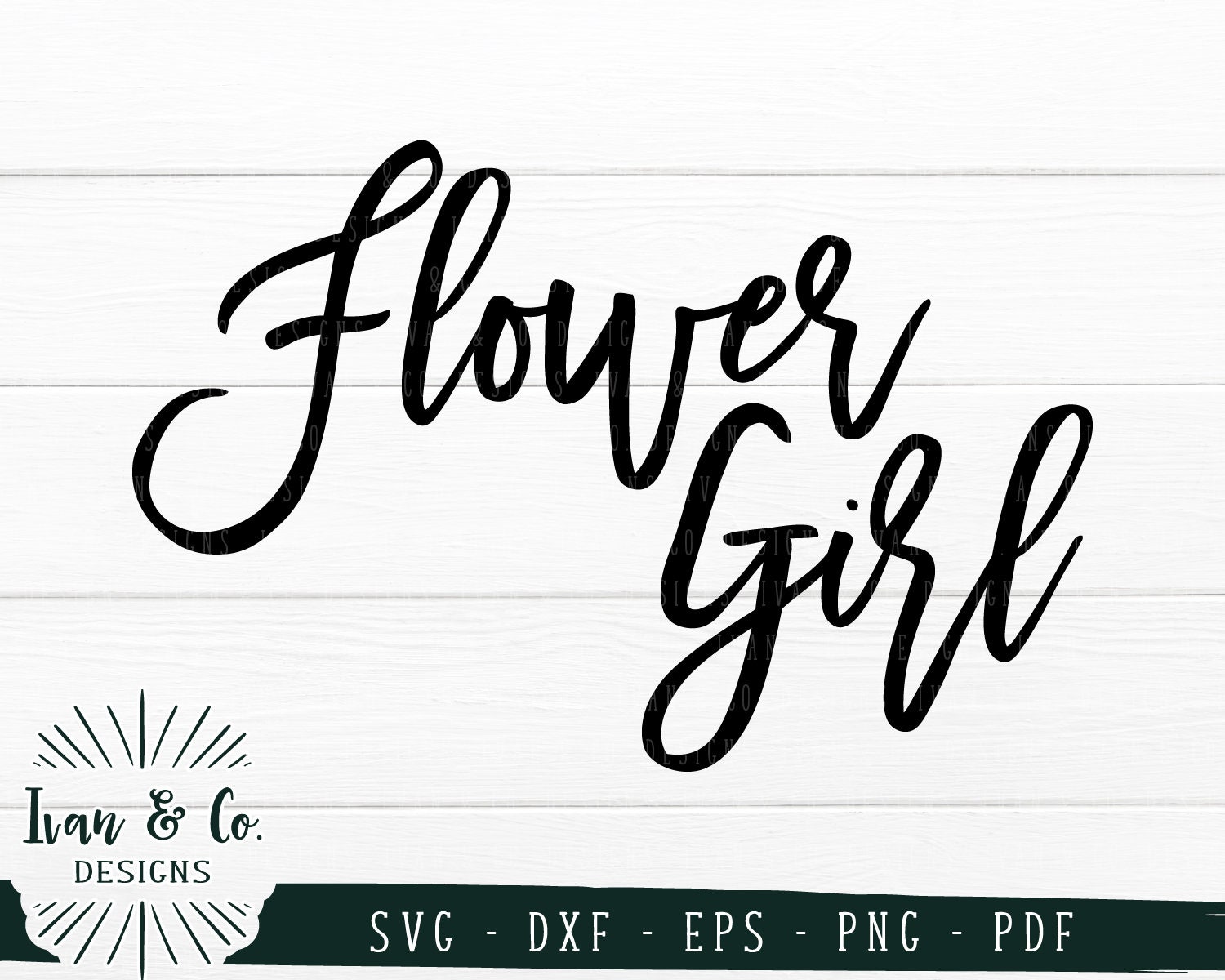 SVG Files, Flower Girl SVG, Wedding Signs SVG, Cliparts, Vector Outline ...