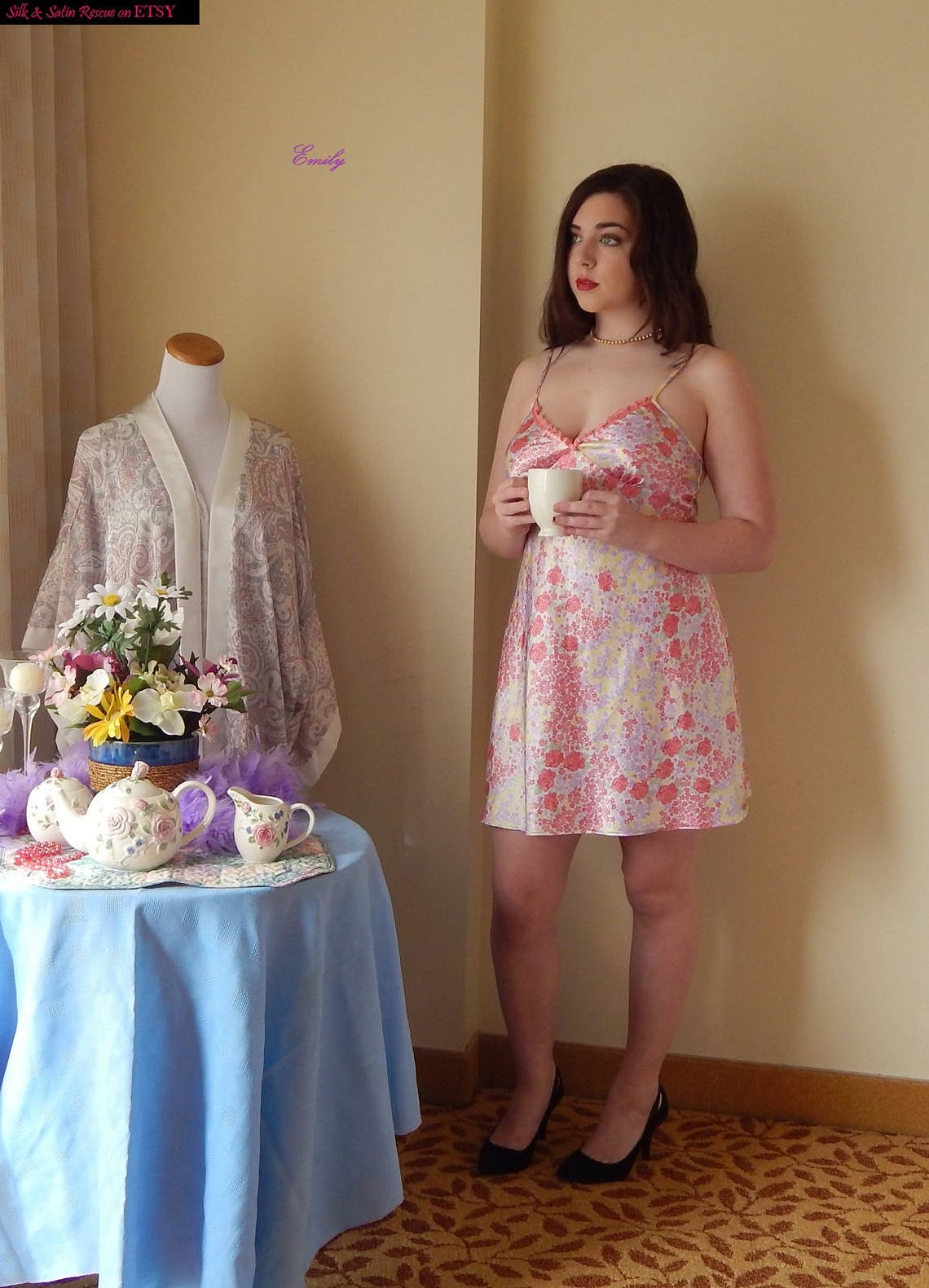 Emily 2 - LINGERIE MODEL PHOTOS Set for Silka and Satin Rescue Vintage ...