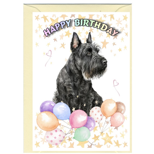 Scottie Card - Etsy