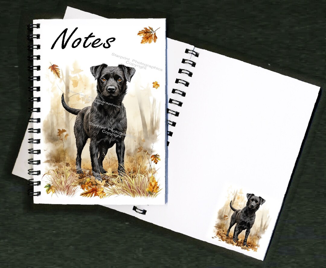 Patterdale Terrier Dog Notebook / Notepad With Picture on Each Page ...