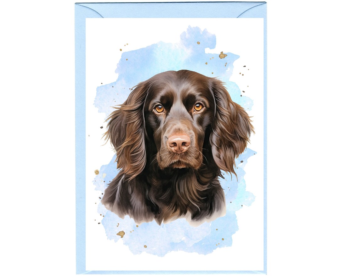 Personalised Cocker Spaniel Dog Greetings Card /notelet 6 X 4 With ...