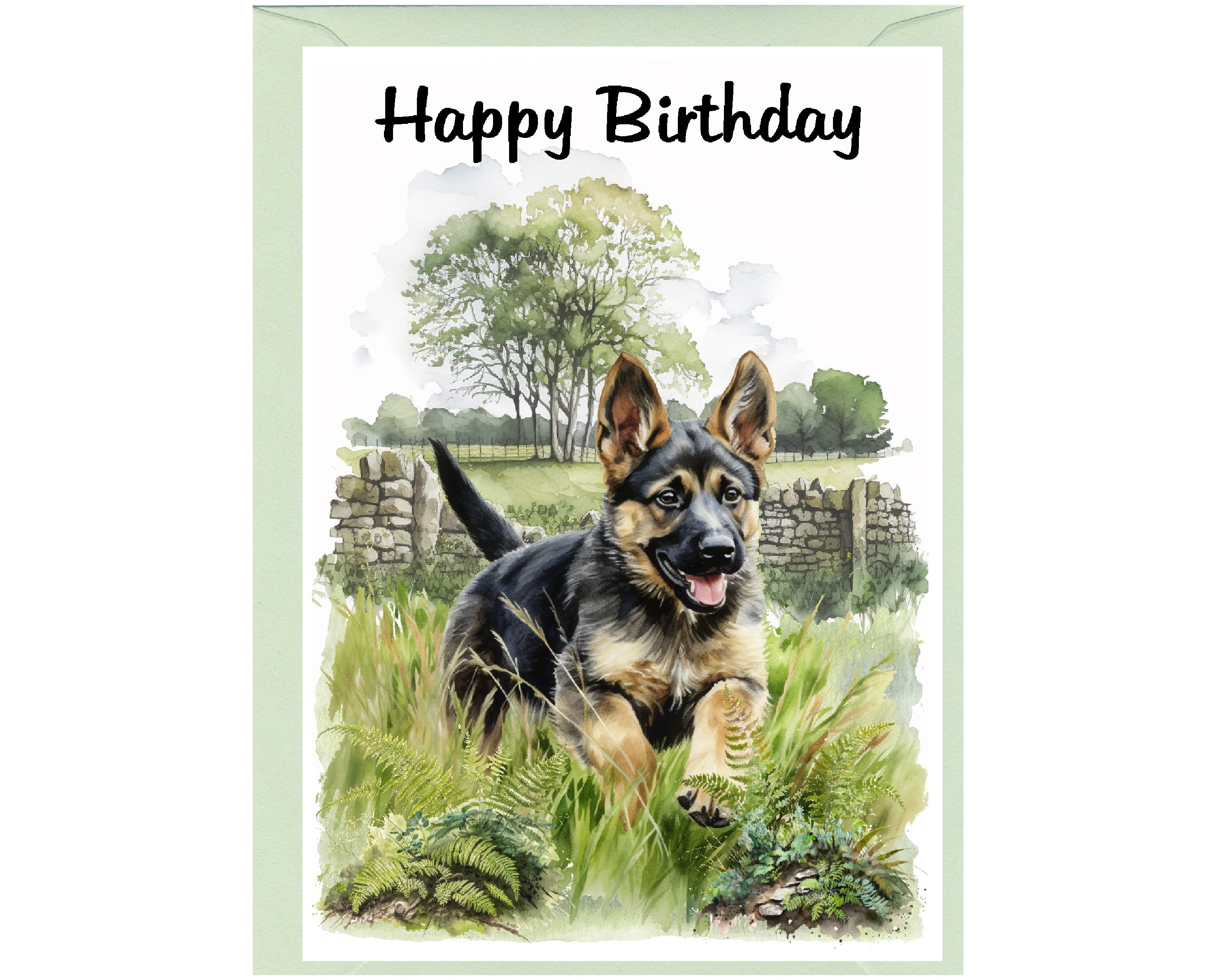 Happy German Shepherd Puppy