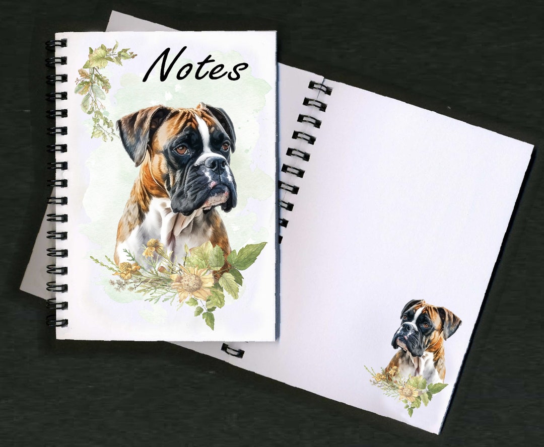 Boxer Dog Notebook / Notepad With Picture on Each Page - Great Gift for ...