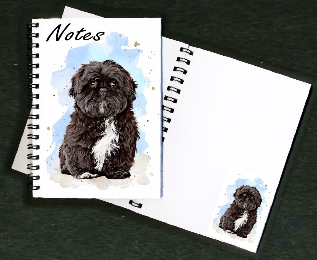 Shih Tzu (black) Dog Notebook/notepad With Picture on Each Page - Great ...