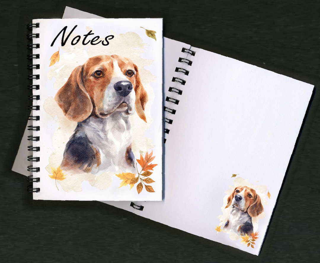 Beagle Hound Dog Notebook / Notepad With Picture on Each Page - Great ...