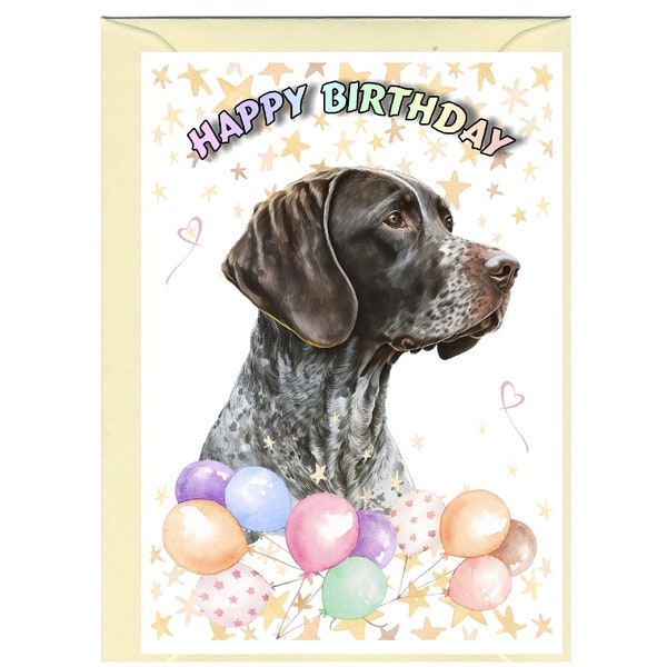 Happy Birthday Gsp Card - Etsy