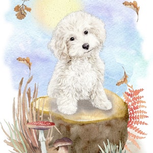 Personalised Maltese Dog Greetings Card /notelet (6" X 4") With ...