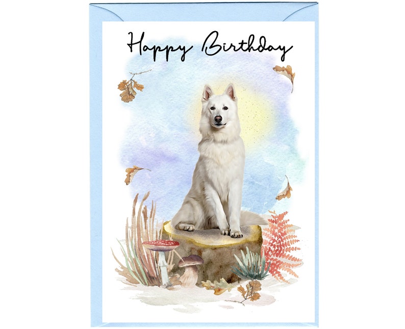 German Shepherd Dog happy Birthday Card 6 X - Etsy