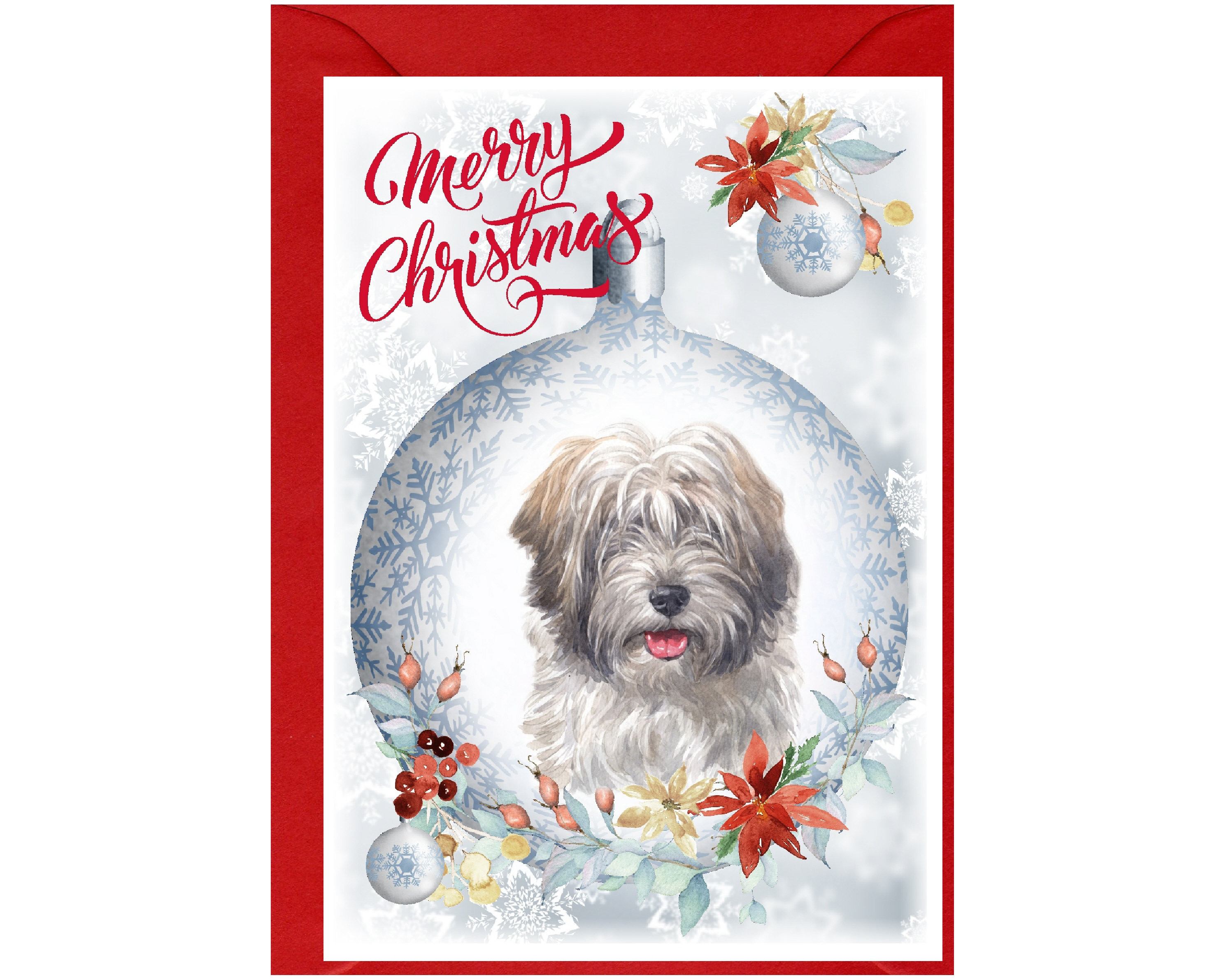 Christmas Cards Greeting Cards Paper & Party Supplies Pack of 6 Tibetan ...