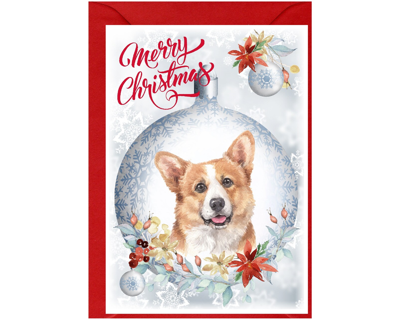 Welsh Pembroke Corgi Dog Christmas Card 6 X 4 - Etsy Welsh Pembroke Corgi Dog Christmas Card 6 X 4 - Etsy
