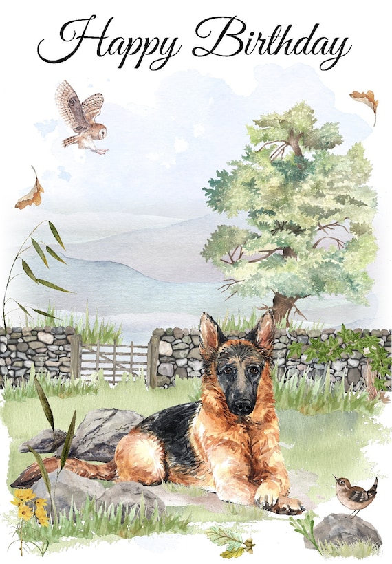 Happy Birthday White German Shepherd