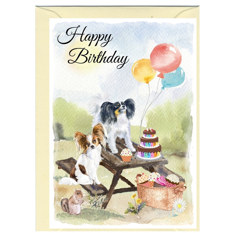 Papillon Greeting Cards - Etsy