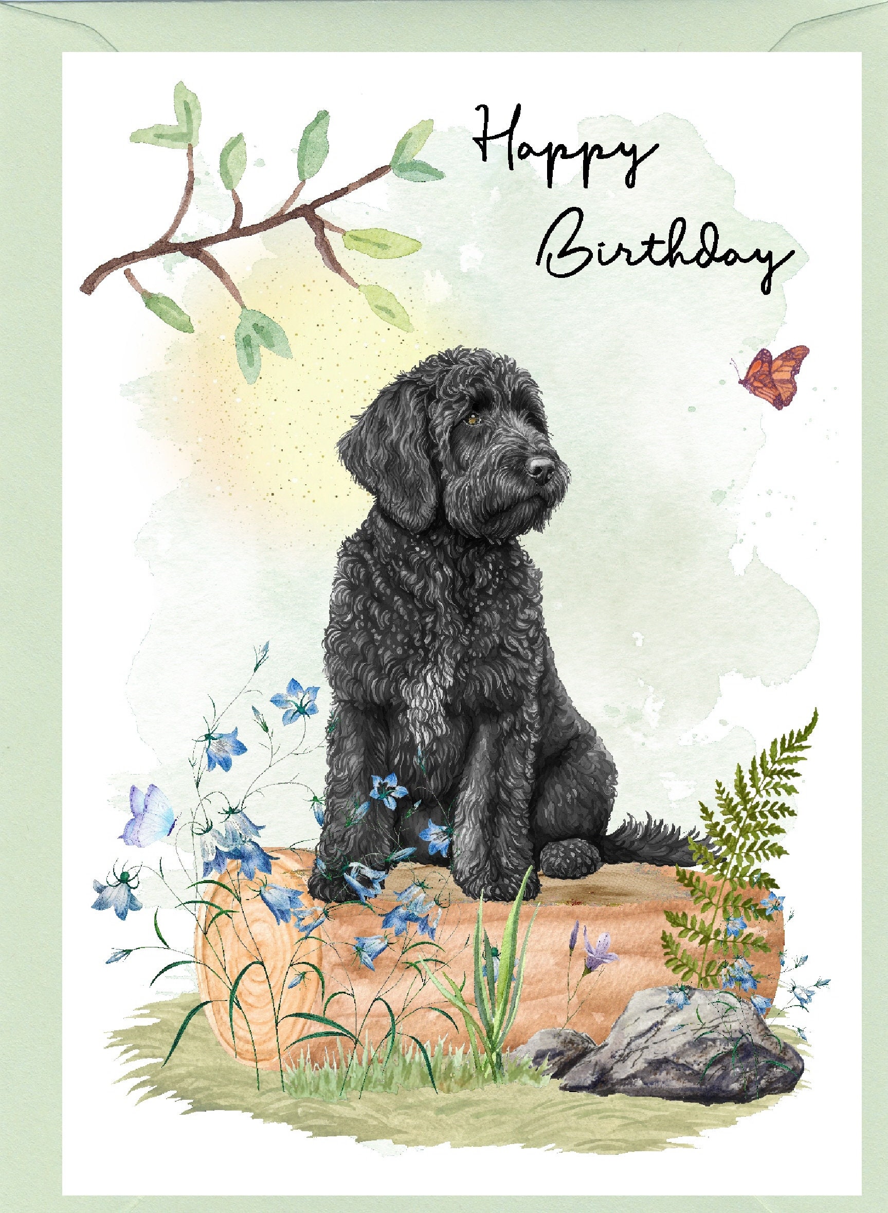 Labradoodle Birthday Wishes Labradoodle Dog Birthday Card