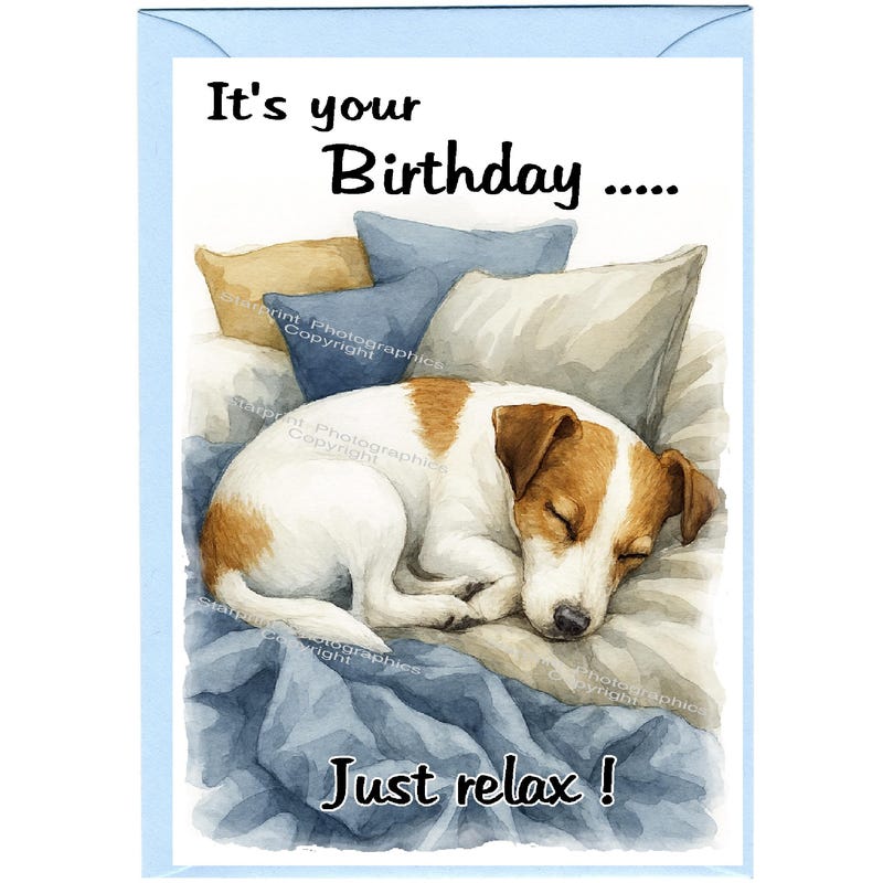 Jack Russell Blank Card - Etsy