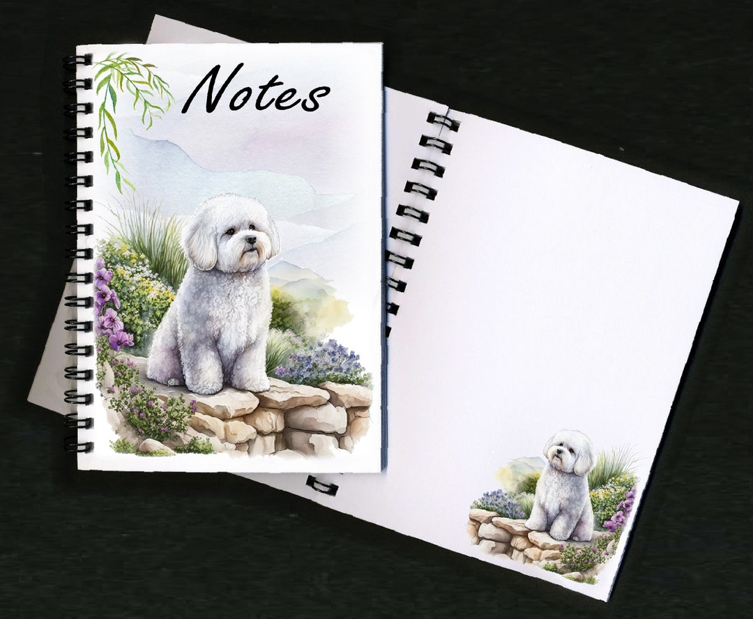 Bichon Frise Dog Notebook / Notepad With Picture on Each Page - Great ...