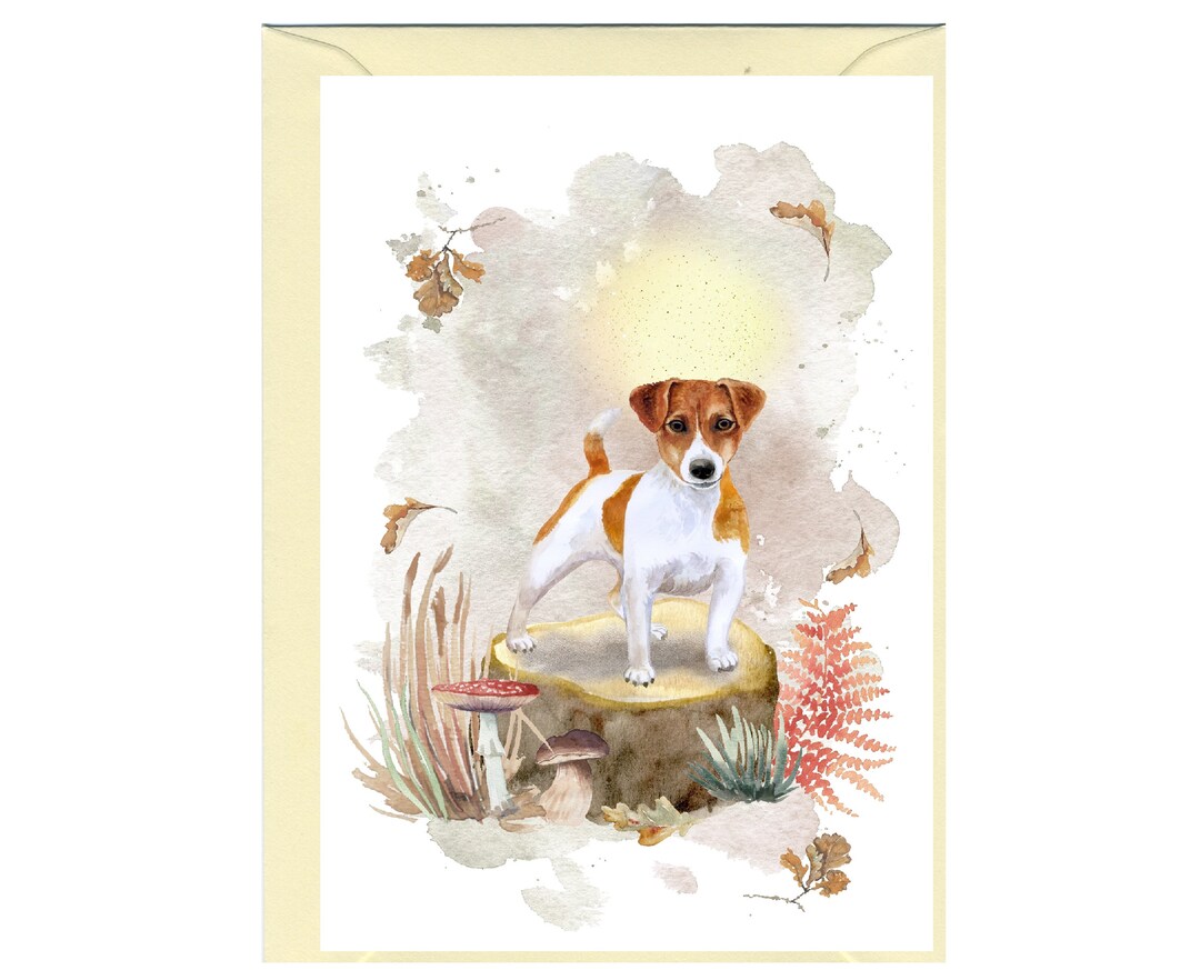 Personalised Jack Russell Terrier Dog Greetings Card /notelet (6" X 4 ...