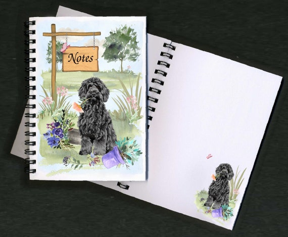 Labradoodle Dog Notebook / Notepad landscape Gardener | Etsy