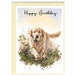 Golden Retriever Dog "happy Birthday" Card (6" X 4") With Envelope ...
