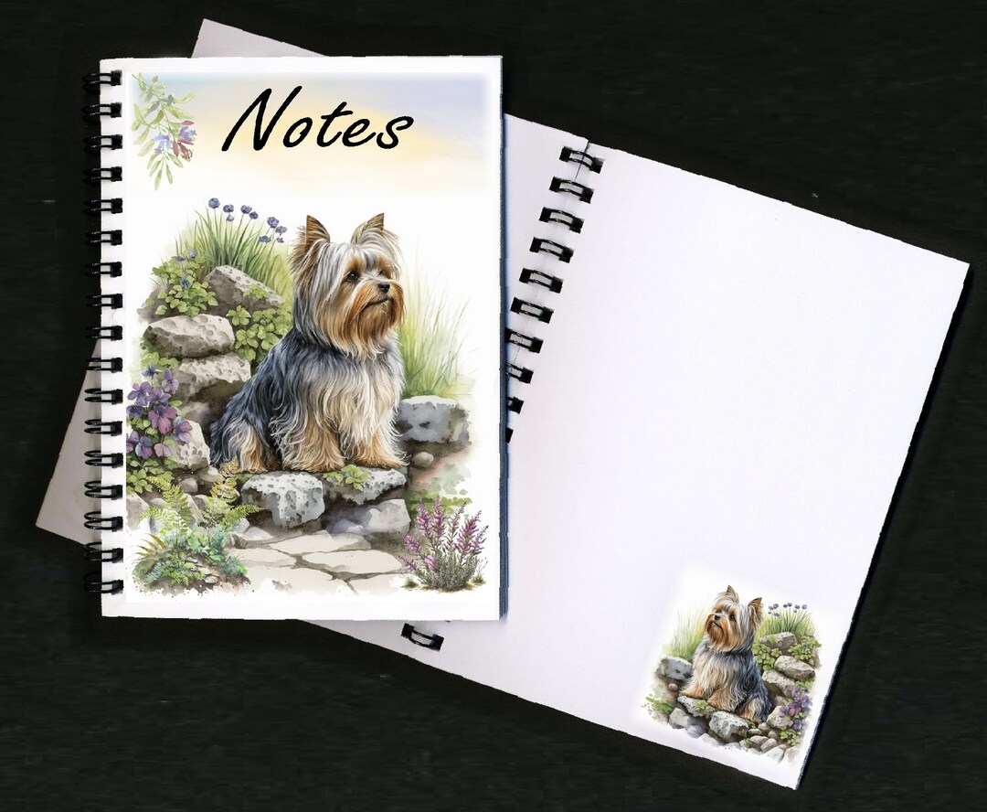 Yorkshire Terrier / Yorkie Dog Notebook / Notepad With Picture on Each ...