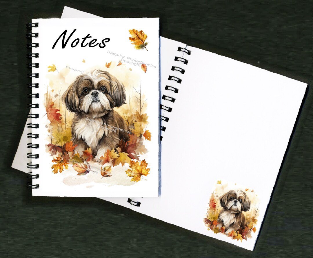 Shih Tzu Dog Notebook/notepad With Picture on Each Page - Great Gift ...
