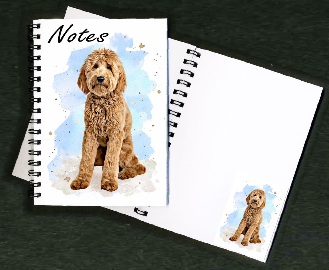 Golden Doodle / Labradoodle Dog Notebook / Notepad With - Etsy
