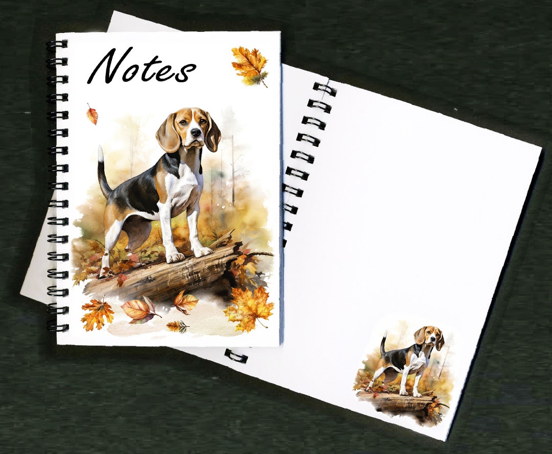 Beagle Dog Notebook / Notepad "landscape Gardener Design" With Picture ...