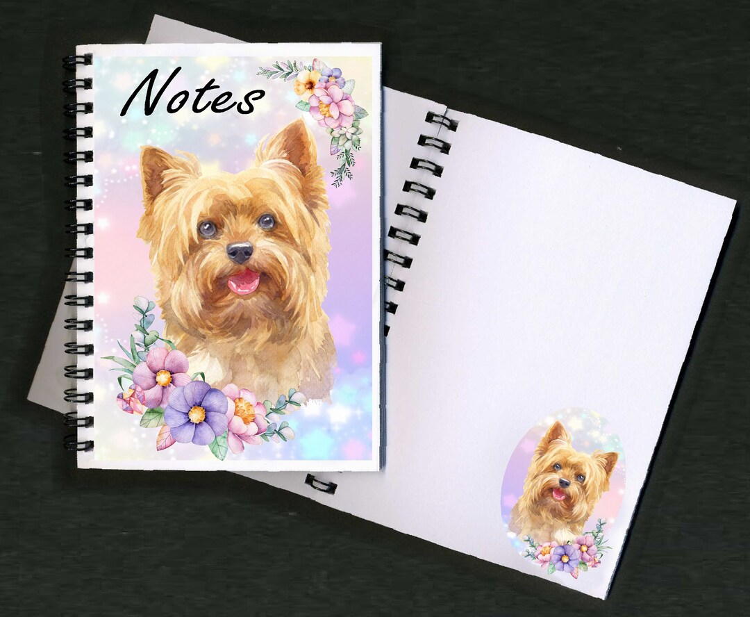 Yorkshire Terrier / Yorkie Dog Notebook / Notepad With Picture on Each ...