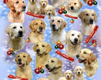 Golden Retriever Christmas Wrapping Paper. Retriever Gift - Etsy