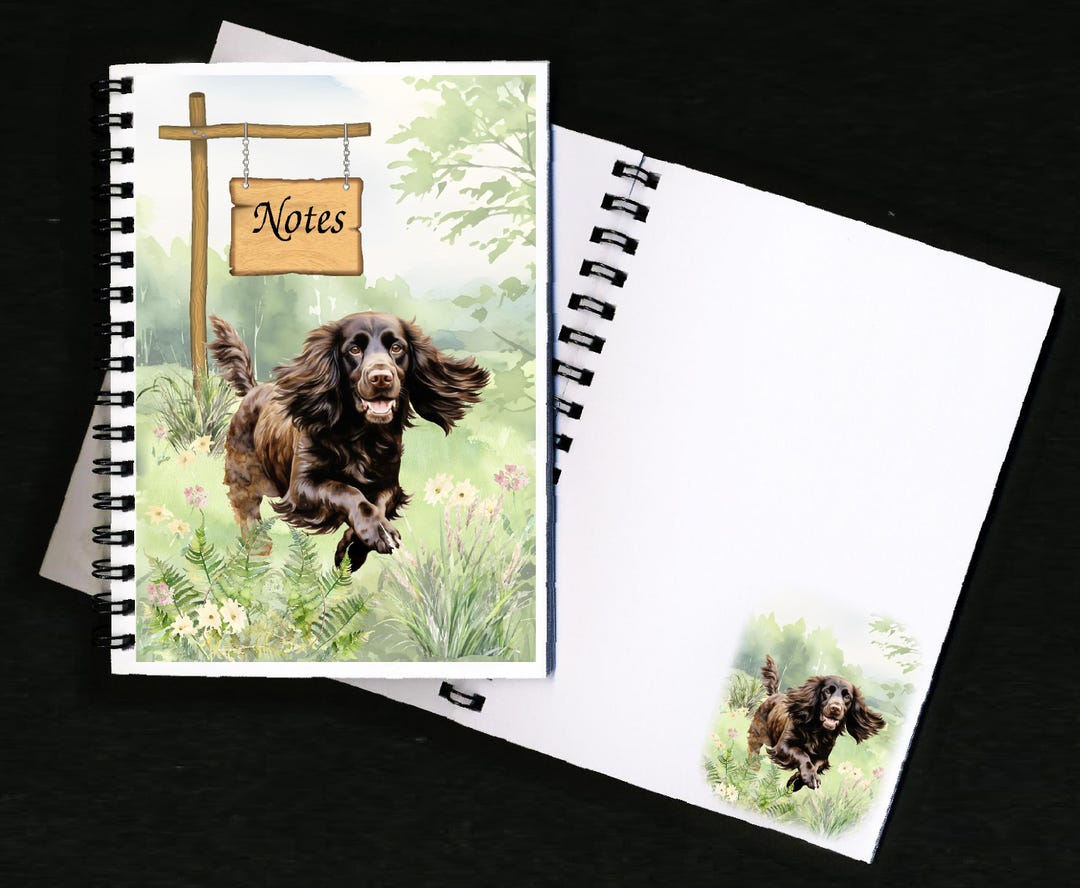 Cocker Spaniel (working Brown) Dog Notebook / Notepad With Small ...