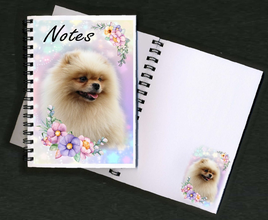Pomeranian Dog Notebook / Notepad With Picture on Each Page - Great ...
