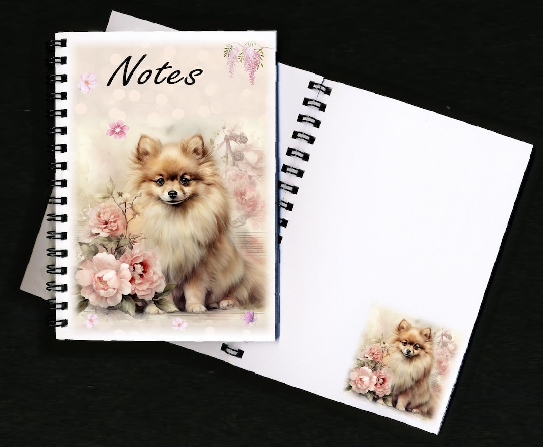 Pomeranian Dog Notebook / Notepad With Picture on Each Page - Great ...