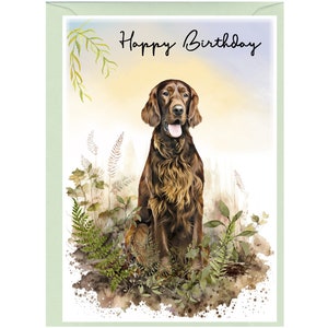 Irish Red Setter Dog "happy Birthday" Card (6" X 4") With Envelope ...