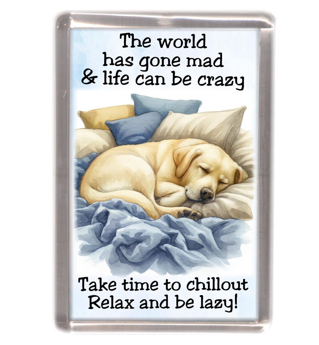 Labrador Retriever Yellow/golden Dog Fridge Magnet. Great Gift for Any ...