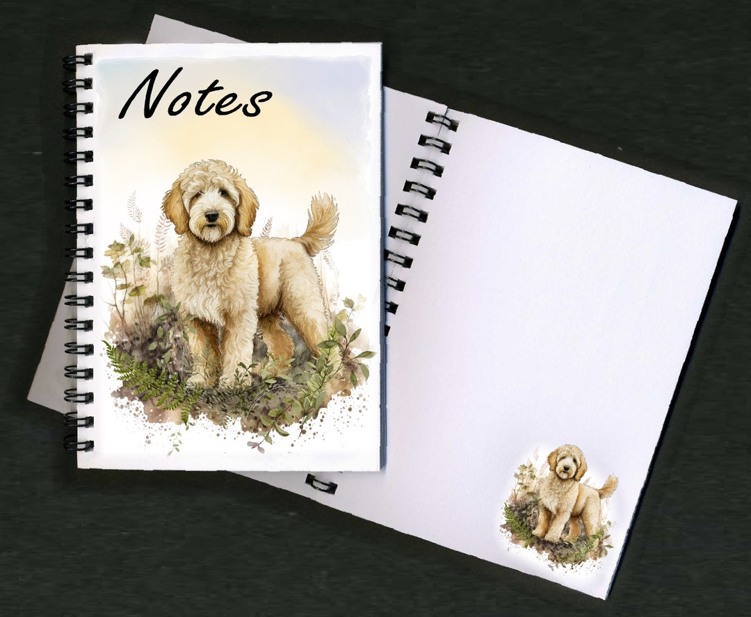 Golden Doodle / Labradoodle Dog Notebook / Notepad With Picture on Each ...