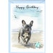 French Bulldog / Frenchie Dog "happy Birthday" Card (6"x 4") With ...